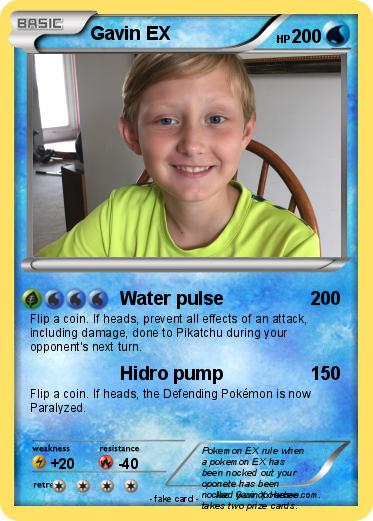 Pokémon Gavin EX 15 15 - Water pulse - My Pokemon Card