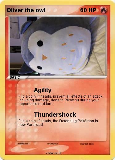 Pokémon Oliver the owl 2 2 - Agility - My Pokemon Card