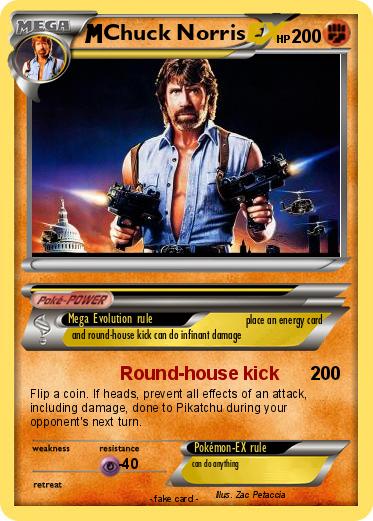 Pokémon Chuck Norris 3856 3856 - Round-house kick - My Pokemon Card