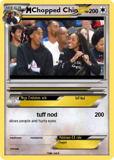 Pokémon Chopped Chin 1 1 - tuff nod - My Pokemon Card