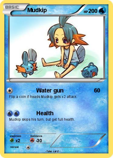 Pokémon Mudkip 797 797 - Water gun - My Pokemon Card