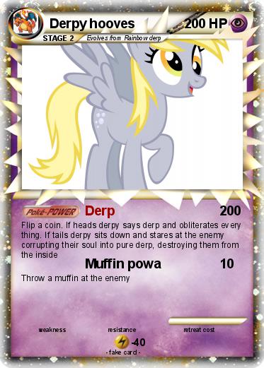 Pokémon Derpy hooves 169 169 - Derp - My Pokemon Card