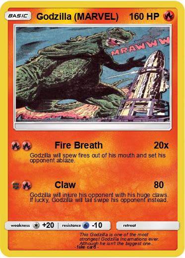 Pokémon Godzilla MARVEL - Fire Breath - My Pokemon Card