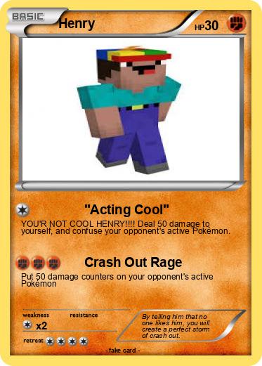 Pokémon Henry 1092 1092 - "Acting Cool" - My Pokemon Card