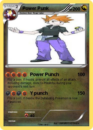 Pokémon Power Punk - Power Punch - My Pokemon Card