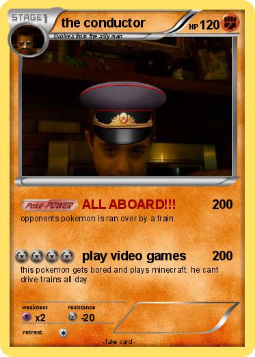 Pokémon the conductor - ALL ABOARD!!! - My Pokemon Card