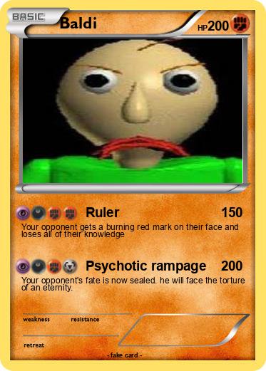 Pokémon Baldi 296 296 - Ruler - My Pokemon Card