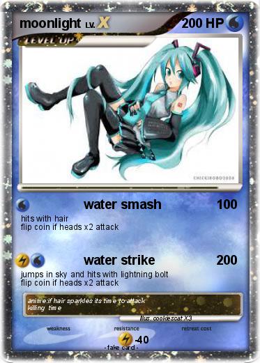 Pokémon moonlight 49 49 - water smash - My Pokemon Card