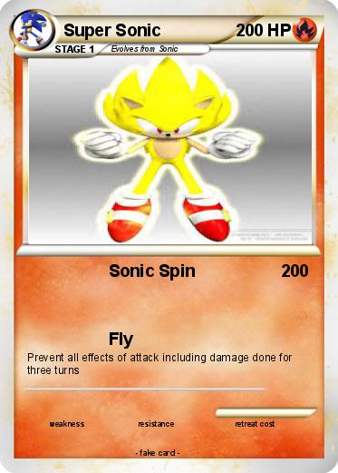 Pokémon Super Sonic 2875 2875 - Sonic Spin - My Pokemon Card