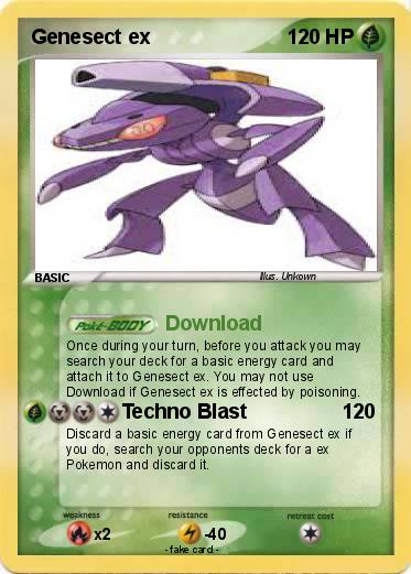 Pokémon Genesect ex 21 21 - Download - My Pokemon Card