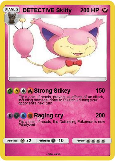Pokémon DETECTIVE Skitty - Strong Stikey - My Pokemon Card