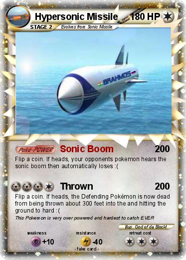 Pokémon Hypersonic Missile - Sonic Boom - My Pokemon Card