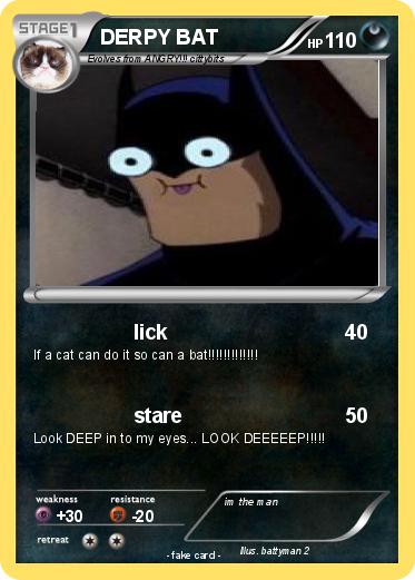 Pokémon DERPY BAT - lick - My Pokemon Card