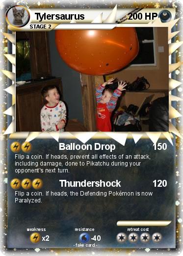 Pokémon Tylersaurus - Balloon Drop - My Pokemon Card