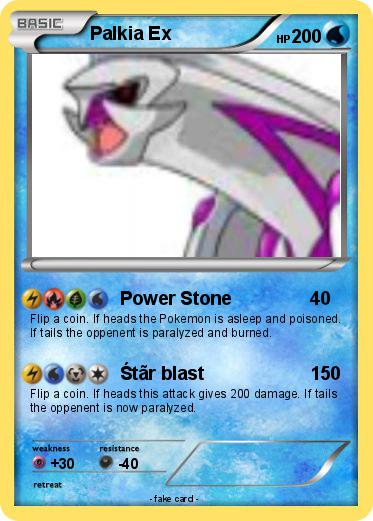 Pokémon Palkia Ex 187 187 - Power Stone - My Pokemon Card
