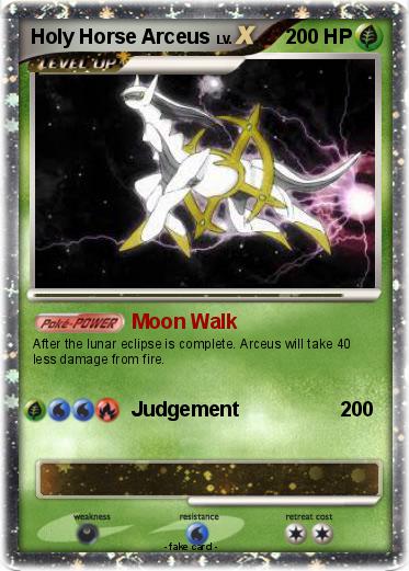 Pokémon Holy Horse Arceus - Moon Walk - My Pokemon Card