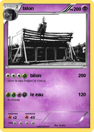 Pokémon bilon - bilon - Ma carte Pokémon