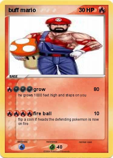Pokémon buff mario - grow - My Pokemon Card