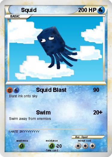 Pokémon Squid 414 414 - Squid Blast - My Pokemon Card
