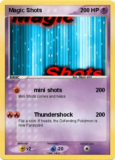 Pokémon Magic Shots - mini shots - My Pokemon Card