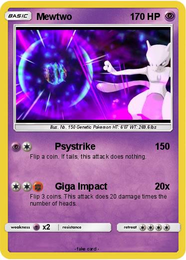 Pokémon Mewtwo 9492 9492 - Psystrike - My Pokemon Card