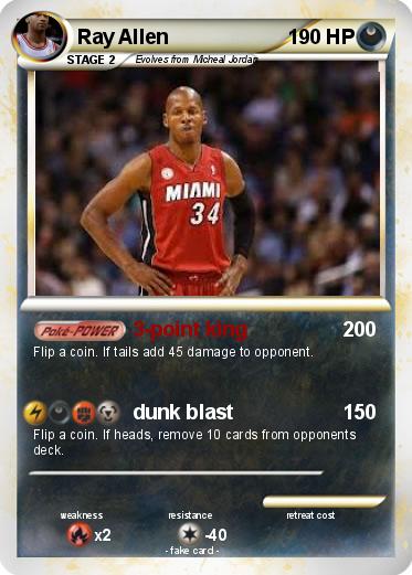 Pokémon Ray Allen 17 17 - 3-point king - My Pokemon Card