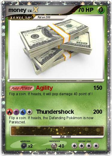 Pokémon money 342 342 - Agility - My Pokemon Card