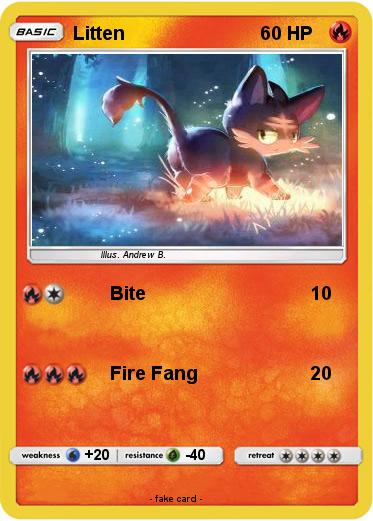 Pokémon Litten 321 321 - Bite - My Pokemon Card
