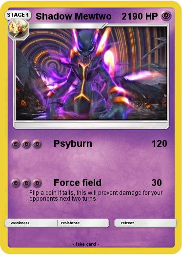 Pokémon Shadow Mewtwo 2 4 4 - Psyburn - My Pokemon Card