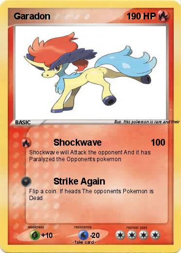 Pokémon Garadon - Shockwave - My Pokemon Card