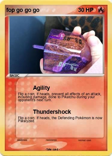 Pokémon fop go go go - Agility - My Pokemon Card