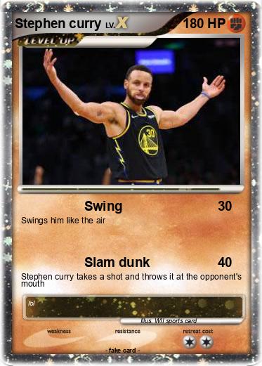 Pokémon Stephen curry 290 290 - Swing - My Pokemon Card