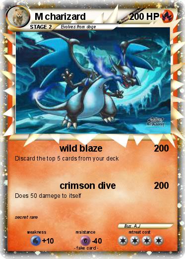 Pokémon M charizard 1011 1011 - wild blaze - My Pokemon Card