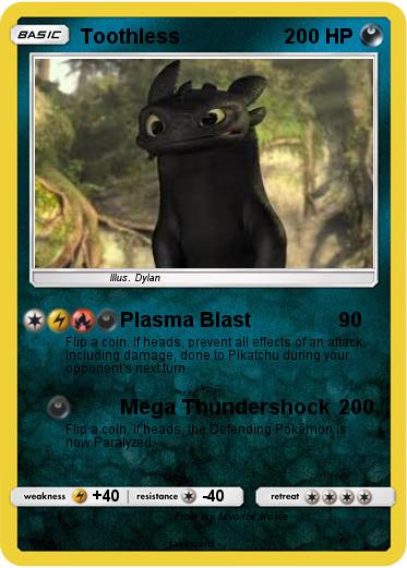 Pokémon Toothless 620 620 - Plasma Blast - My Pokemon Card