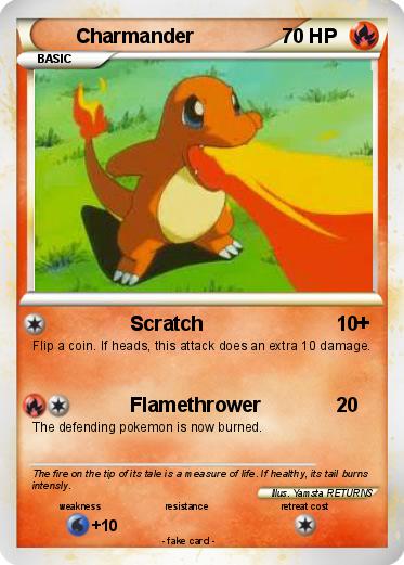 Pokémon Charmander 1560 1560 - Scratch - My Pokemon Card