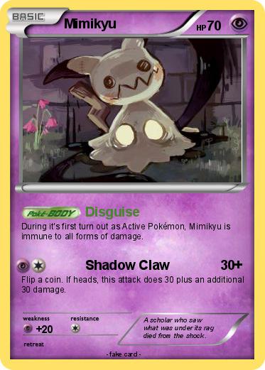 Pokémon Mimikyu 40 40 - Disguise - My Pokemon Card
