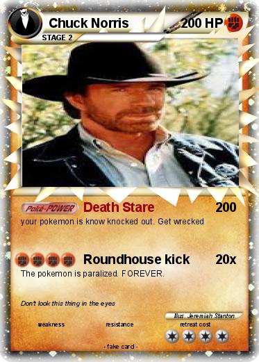 Pokémon Chuck Norris 3710 3710 - Death Stare - My Pokemon Card