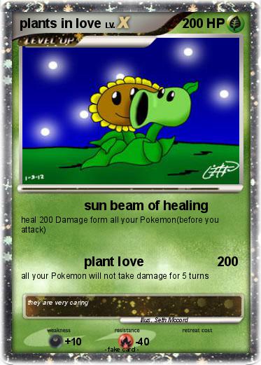 Pokémon plants in love - sun beam of healing - My Pokemon Card