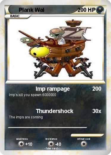 Pokémon Plank Wal - Imp rampage - My Pokemon Card