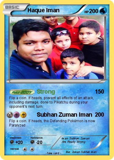Pokémon Haque Iman - Strong - My Pokemon Card