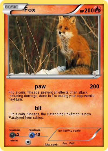 Pokémon Fox 861 861 - paw - My Pokemon Card