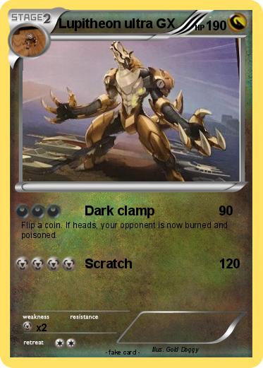 Pokémon Lupitheon ultra GX - Dark clamp - My Pokemon Card