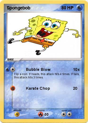 Pokémon Spongebob 12 12 - Bubble Blow - My Pokemon Card