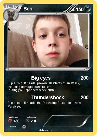 Pokémon Ben 1777 1777 - Big eyes - My Pokemon Card