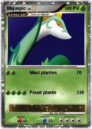 Pokémon Majaspic 180 180 - Maxi plantes - Ma carte Pokémon