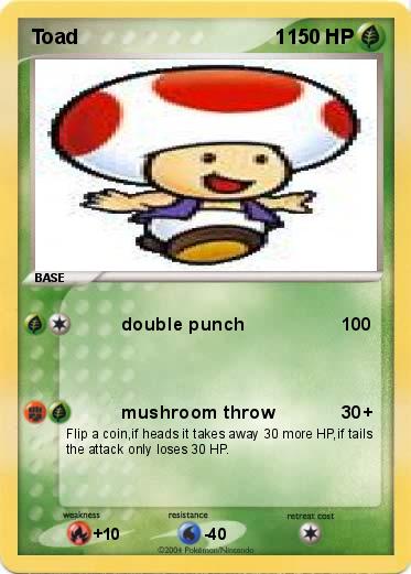 Pokémon Toad 1 1 1 - double punch 0 - My Pokemon Card