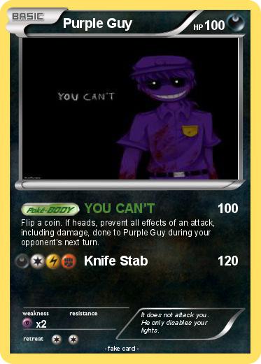 Pokémon Purple Guy 41 41 - YOU CAN'T - My Pokemon Card