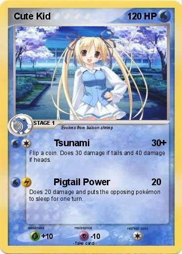 Pokémon Cute Kid 2 2 - Tsunami - My Pokemon Card