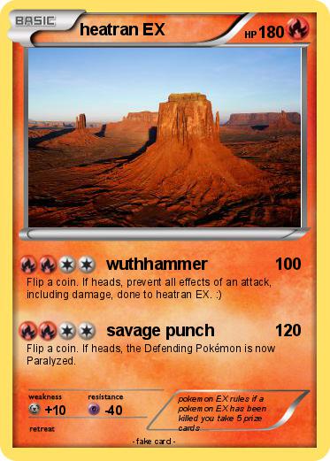 Pokémon heatran EX 29 29 - wuthhammer - My Pokemon Card