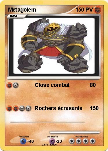 Pokémon Metagolem 2 2 - Close combat - Ma carte Pokémon
